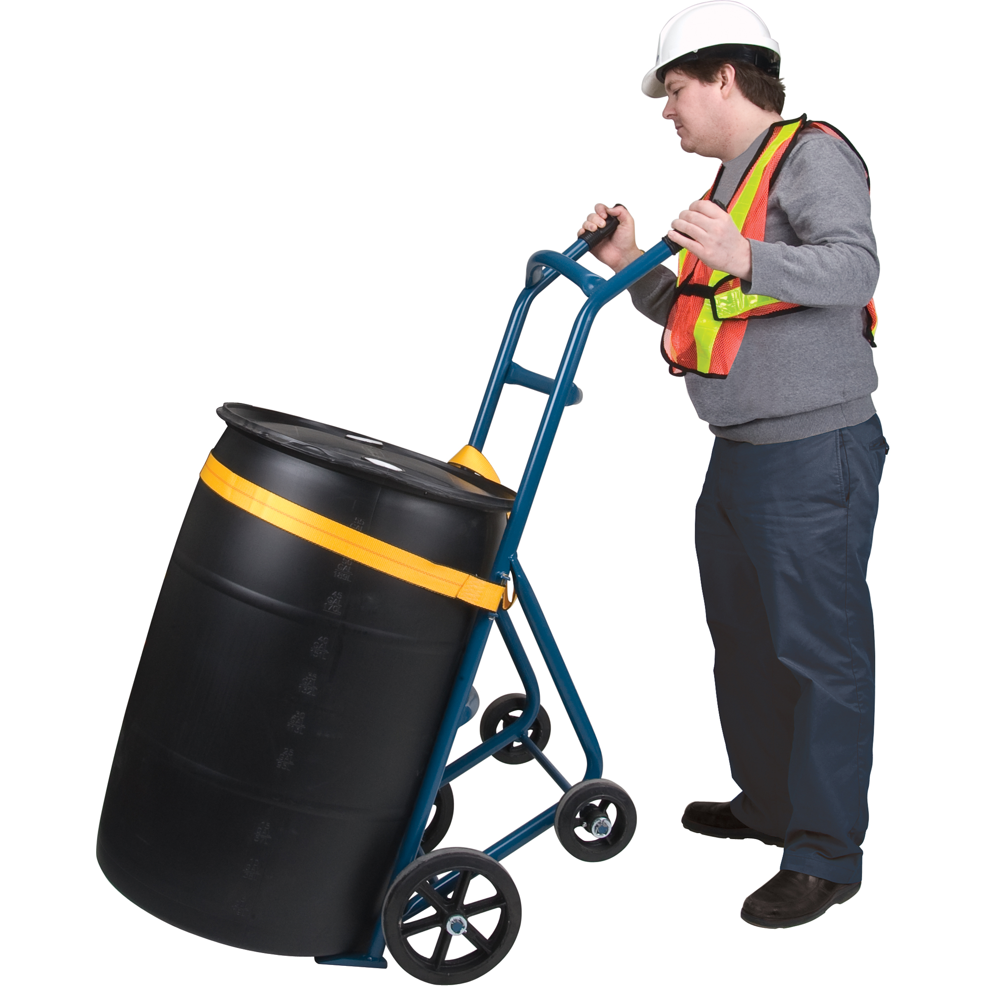Diable pour baril, Fabriqué en Acier, 25 - 55 gal. US (20 - 45 gal. imp ...