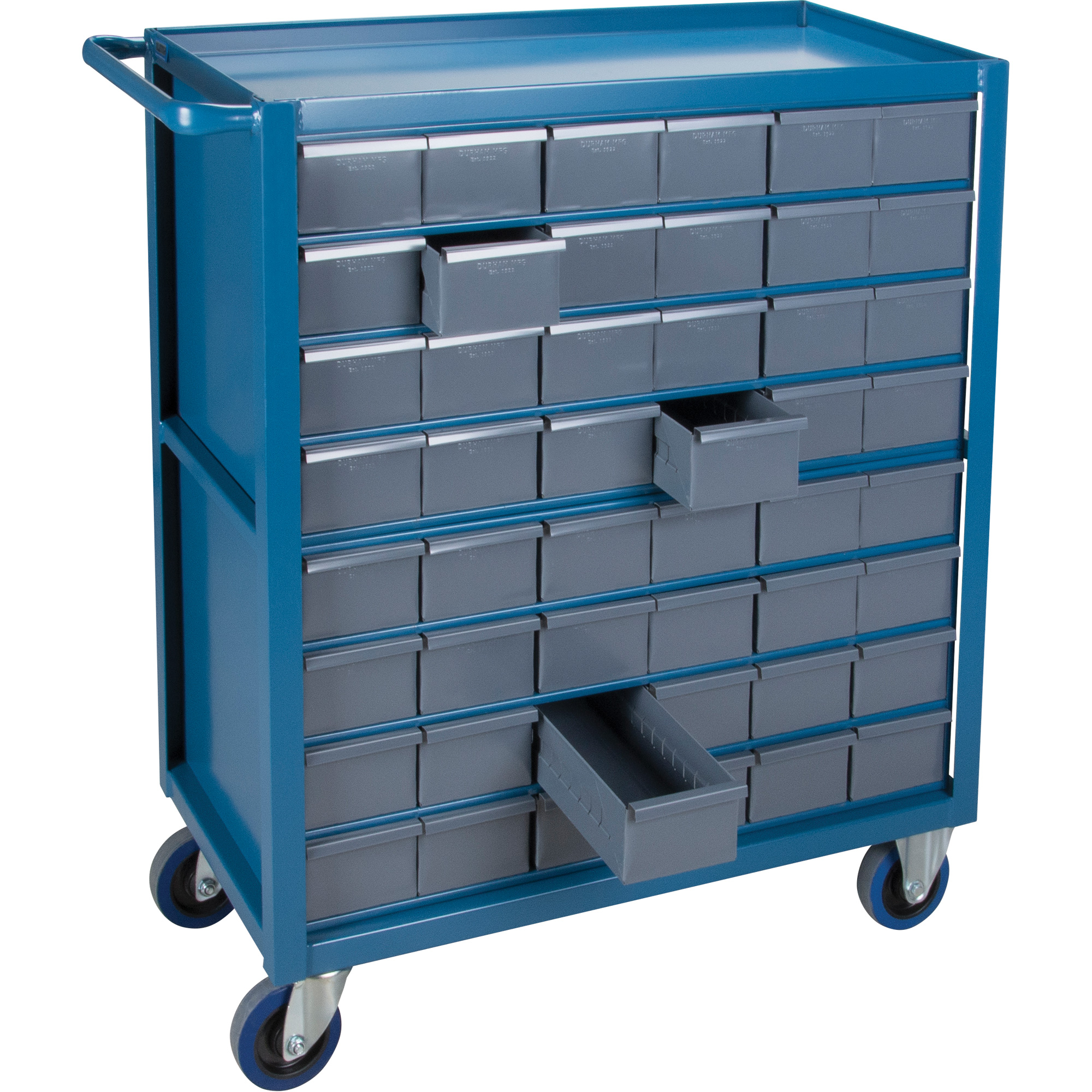 Drawer Shelf Cart, 1200 lbs. Capacity, Steel, 18" x W, 35" x H, 36" D ...